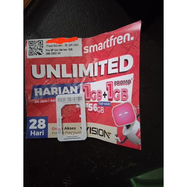 Jual kartu sim card internet smartfren unlimited harian (aktif hingga ...