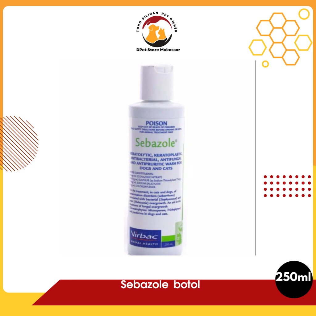Jual Shampoo Kucing-Sebazole (botol 250 ml) | Shopee Indonesia