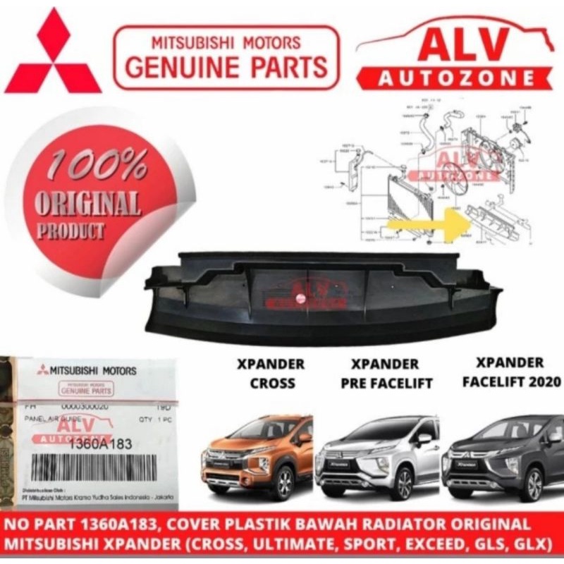 Jual COVER PLASTIK BAWAH RADIATOR ORIGINAL MITSUBISHI XPANDER (CROSS ...