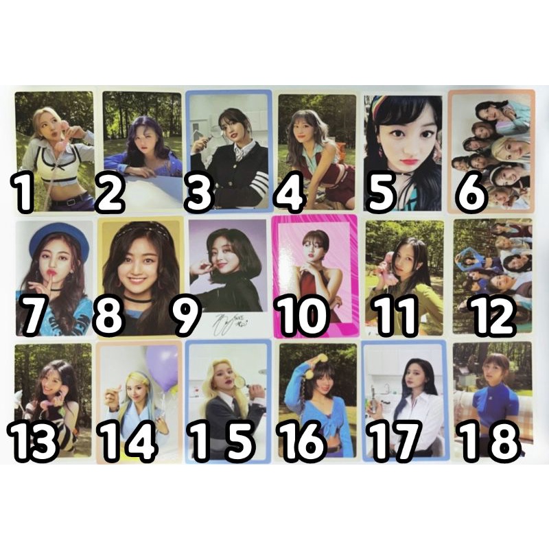 Jual twice photocard pob pre order benefit between 1&2 nayeon jeongyeon momo sana jihyo mina ...