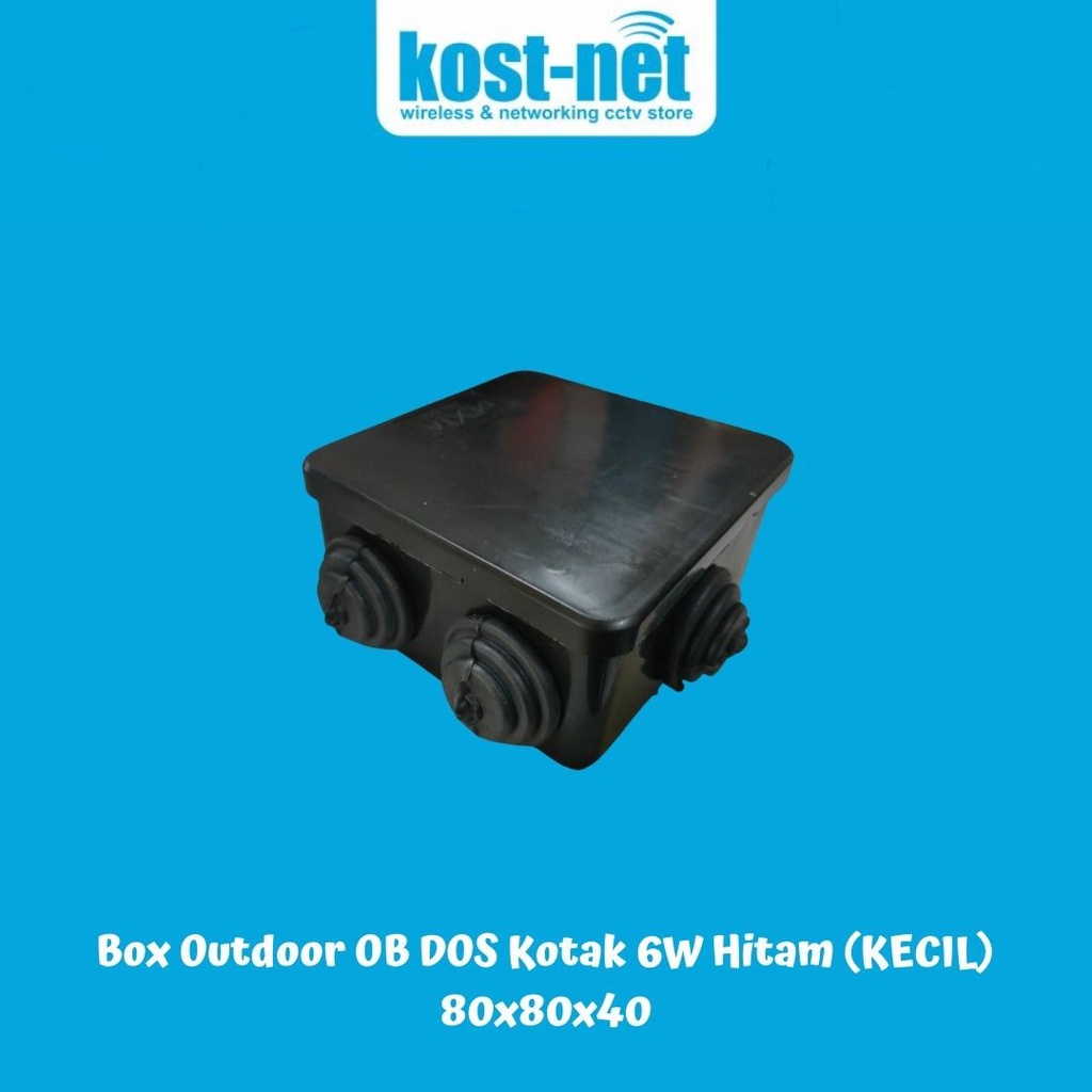 Jual Box Outdoor OB DOS Kotak 6W Hitam (KECIL) 80x80x40 CM | Shopee ...