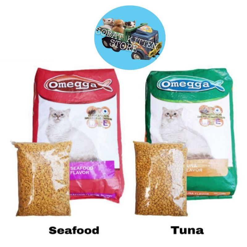 Jual Makanan Kucing Omegga/ Omega Cat Food Tuna &Seafood Repack Murah ...