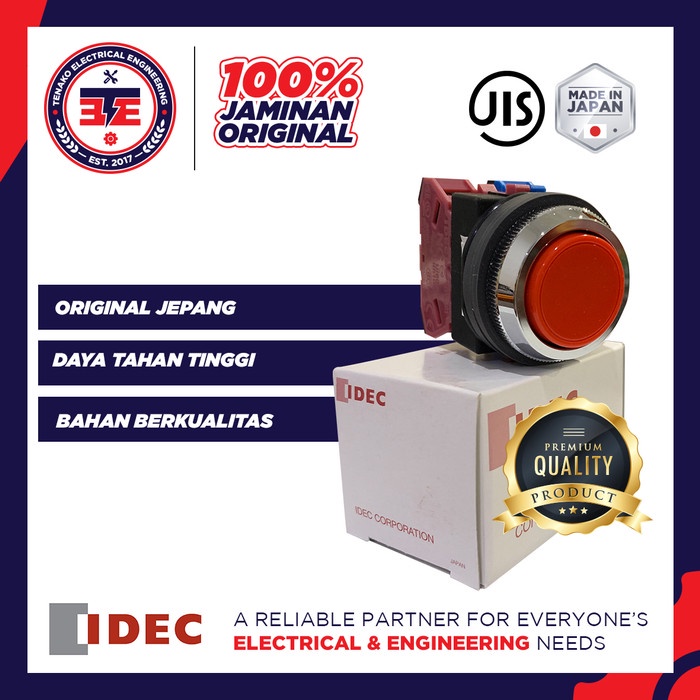 Jual Push Button 30mm IDEC ABN111 | Shopee Indonesia
