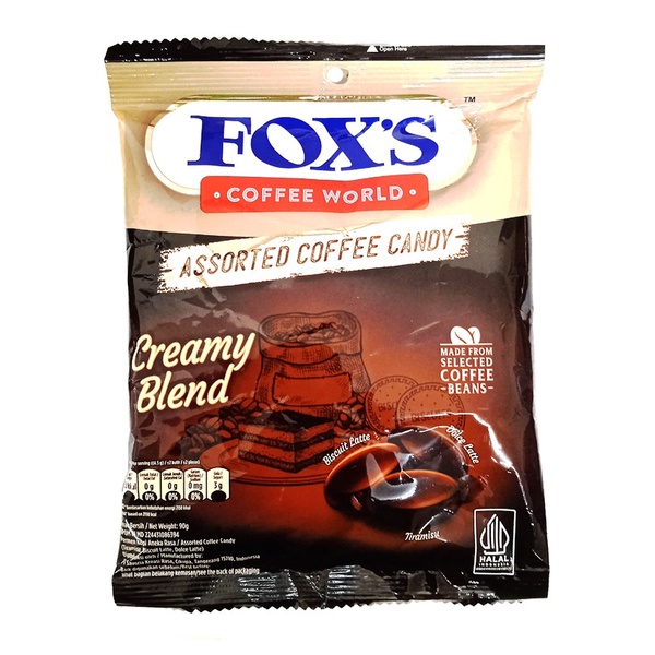 Jual S55083 PERMEN BUNGKUS FOX`S COFFEE CREAMY BLEND 90GR MAJU BERSAMA ...