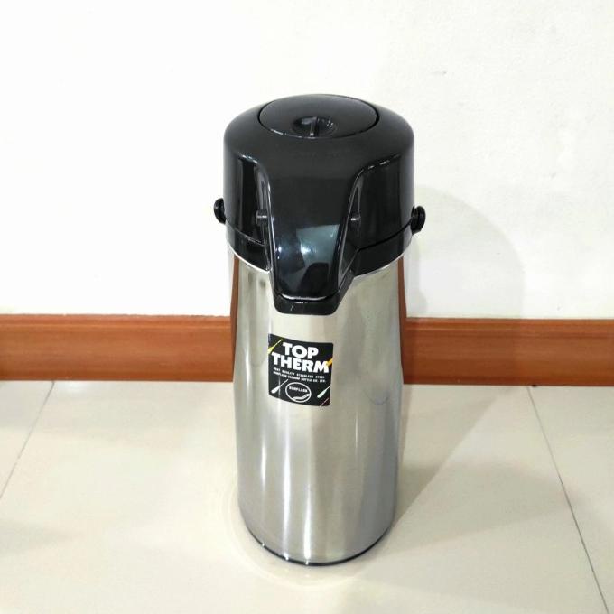 Jual Termos Air Panas Pencet Air Pot Body Stainless 2,5 ltr | Shopee Indonesia