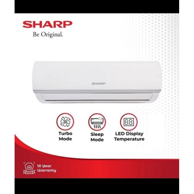 Jual AC Sharp AH-A5ZCY+ Pasang AC Split 1/2 PK Standard | Shopee Indonesia