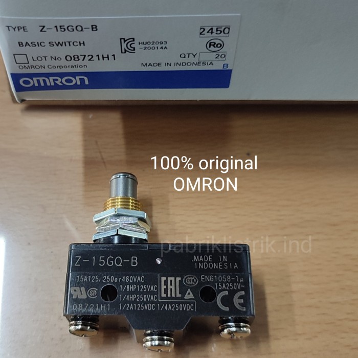 Jual Limit switch / Micro switch Z-15GQ-B Omron Original | Shopee Indonesia