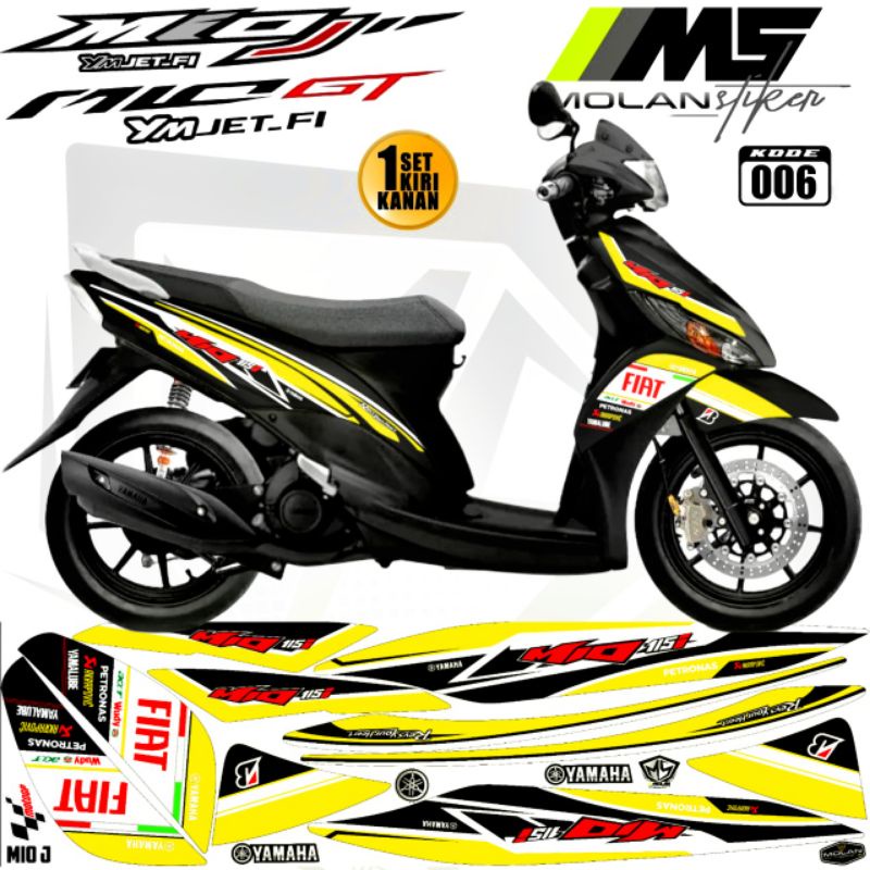Jual Decal Sticker Striping Variasi Mio J 115 & Mio GT 115 /Mio 115 i ...