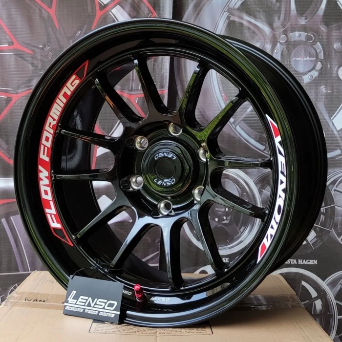 Jual LENSO VENOM 5 R18 Black Glossy velg mobil ring 18 Pajero | Shopee Indonesia