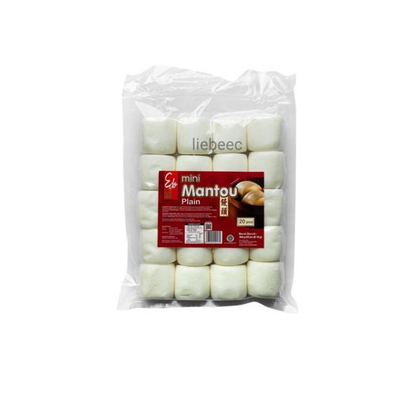 Jual Edo Mini Mantou Plain 360gr | Mantau Mini isi 20 pcs HALAL ...