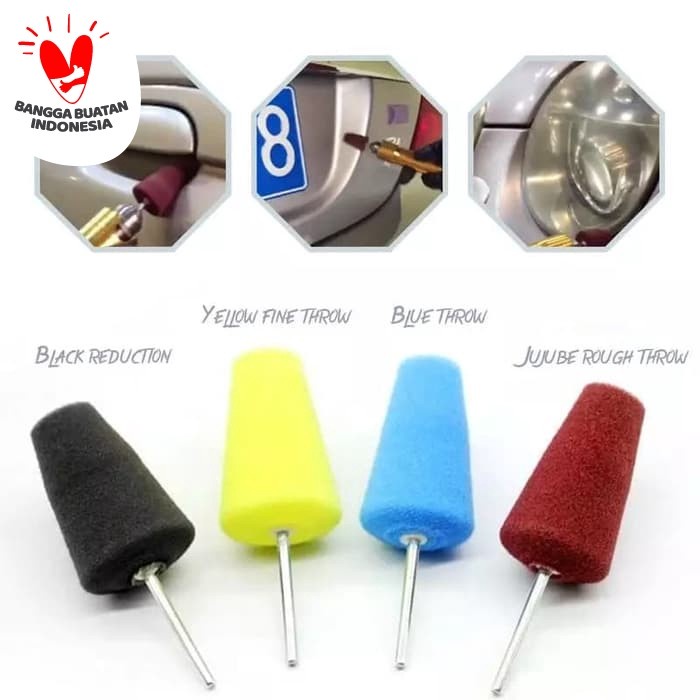 Jual Nano Polisher Sponge /Mini Spons Cylinder&Cone (1 Paket Isi 4Pcs ...
