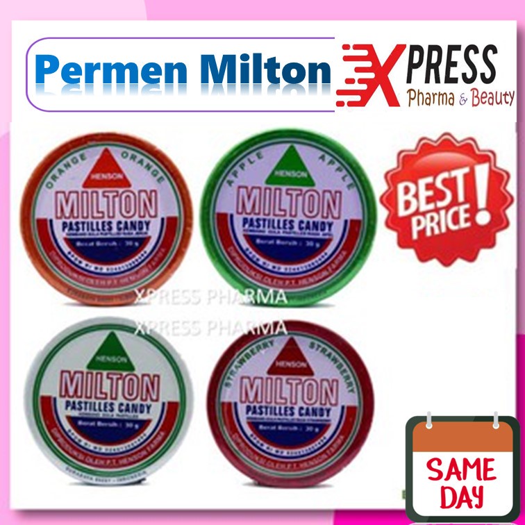 Jual ⚡XPRESS⚡ Milton Pastiles Permen 15 / 30 gr Tenggrokan Jadul Mint ...