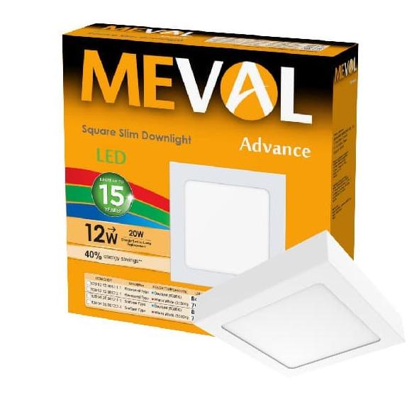 Jual Lampu Panel Slim Downlight LED Surface 12W - Square - Kuning MEVAL ...