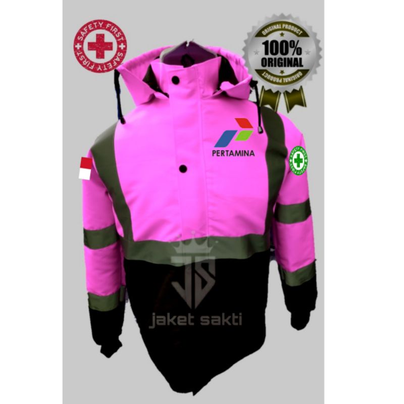 Jual jaket safety jaket k3 jaket tambang jaket pertamina | Shopee Indonesia