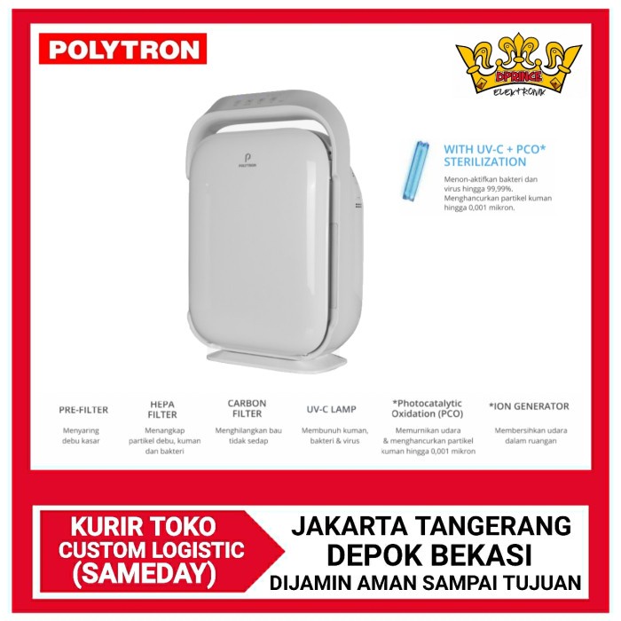 Jual POLYTRON AIR PURIFIER PAP 160 WITH HEPA UV STERILIZER UP 60M2 ...