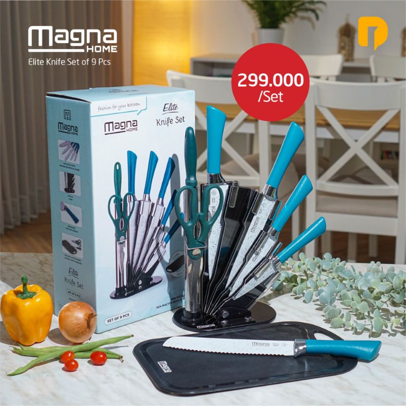 Jual Pisau Magna Elite Knife Set of 9 Pcs | Shopee Indonesia