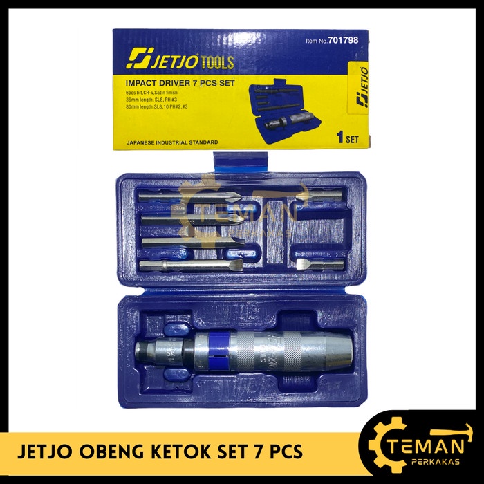 Jual Lakoni Pro Jetjo Tools Obeng Ketok Set 7 Pcs / Impact Driver Set 7 ...
