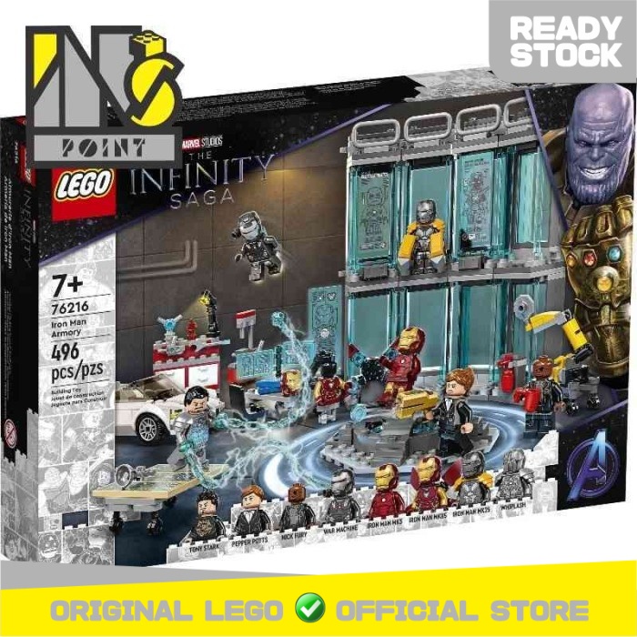 Jual LEGO 76216 - Super Heroes - Iron Man Armory | Shopee Indonesia