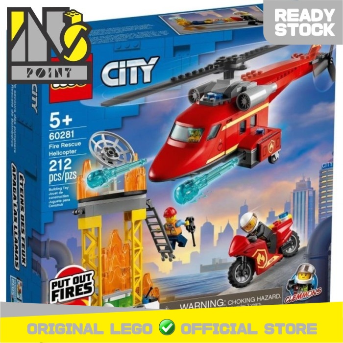Jual LEGO 60281 - City - Fire Rescue Helicopter | Shopee Indonesia