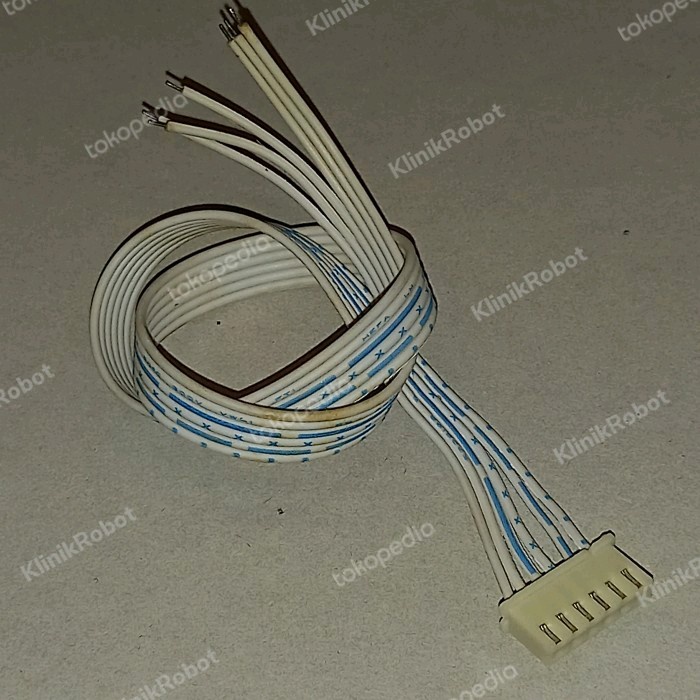 Jual Kabel Mini GPU 6 pin Putih Konektor dg Kabel Data Pita Ribbon 30cm ...