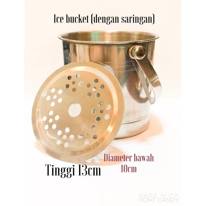 Jual Ice Pail / Ice Bucket / Es Bucket / Wadah Es Batu Stainless ...