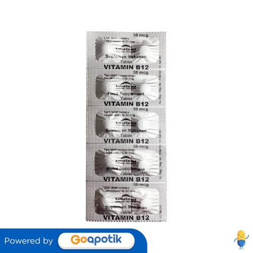 Jual VITAMIN B12 KIMIA FARMA 50 MCG STRIP 10 TABLET | Shopee Indonesia