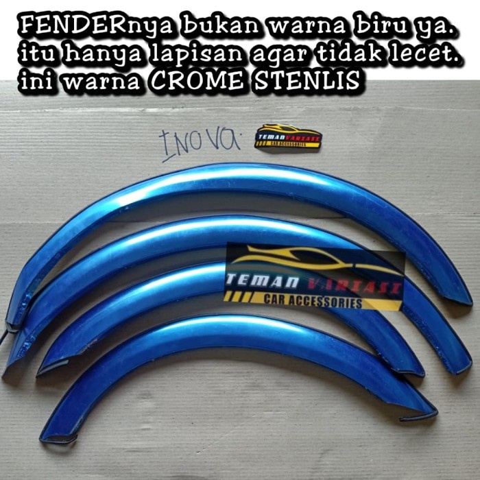 Jual FENDER TRIM LIST LIS ATAS BAN MOBIL INNOVA INOVA STENLISS CROME ...