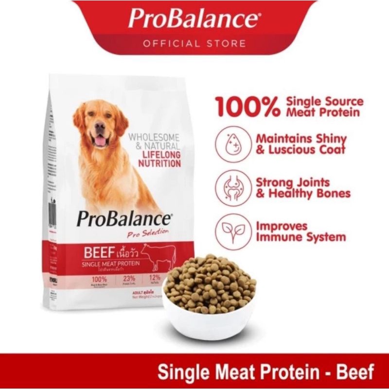 Jual ProBalance Pro Selection Beef & Lamb Freshpack 3,2kg / DogFood ProBalance 3.2kg | Shopee ...