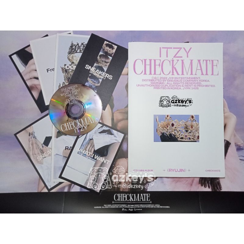 Jual JUAL ALBUM OFFICIAL MURAH KPOP GG GIRLGRUP ITZY CHECKMATE RYUJIN ...