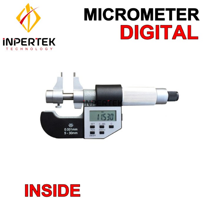Jual Micrometer 5-30 mm Micro Meter Electronic Inside Digital Ukur ...