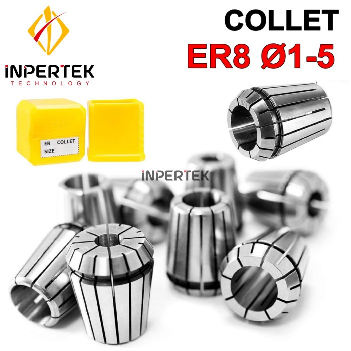 Jual Collet ER 8 Arbor Chuck ER8 Milling Colet Adapter Penjepit Endmill ...