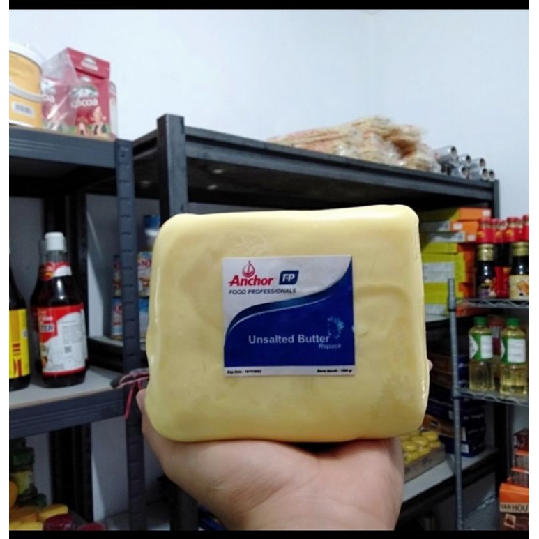 Jual Anchor Unsalted Butter 1kg Pure Butter New Zealand | Shopee Indonesia