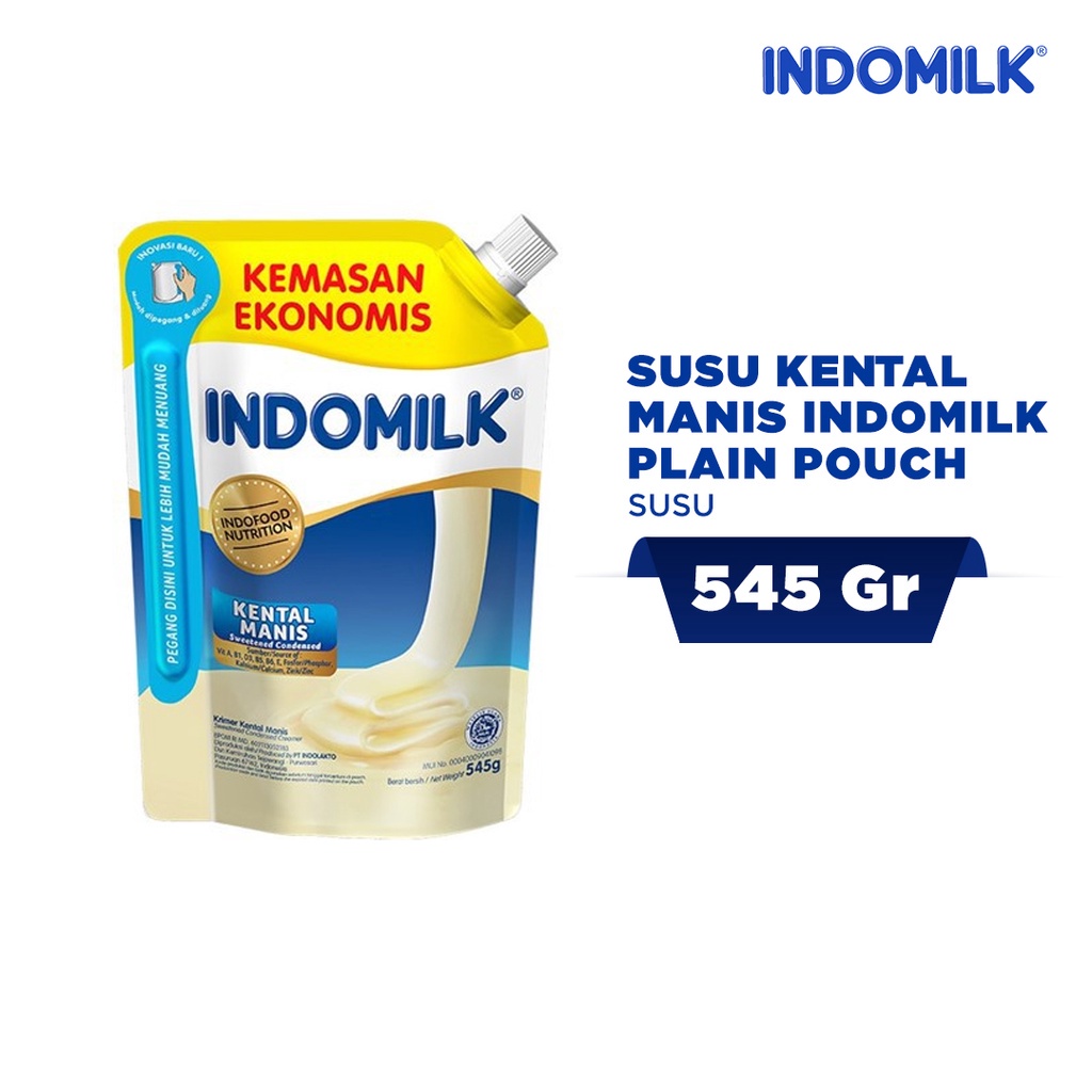 Jual Susu Kental Manis Indomilk Plain Pouch 545gr | Shopee Indonesia