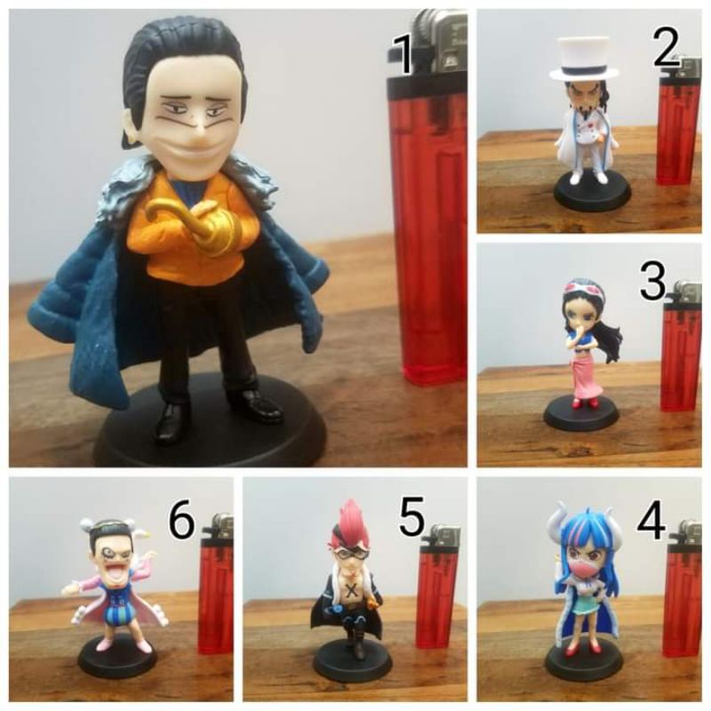 Jual Mainan mini statue anime one piece crocodile rob luci nico robin ...