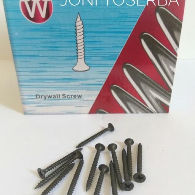 Jual \\\\\] Sekrup Gypsum / Sekrup Drywall / Skrup Gipsum 6 x 1 1/2" 1000 pcs | Shopee Indonesia