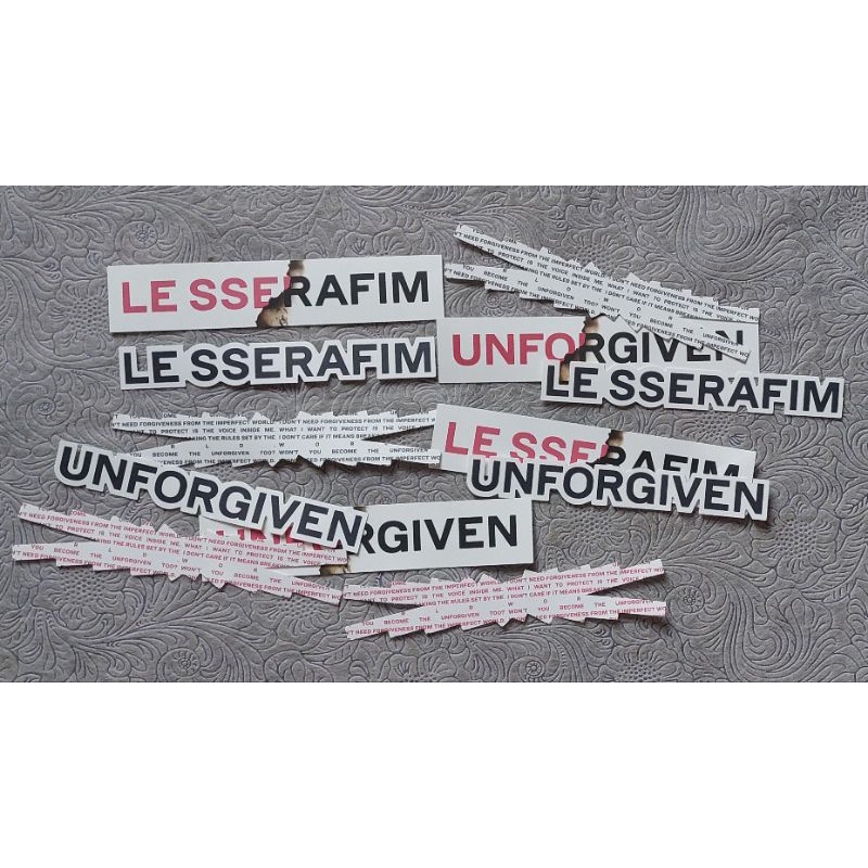 Jual Official Sticker LE SSERAFIM Unforgiven | Shopee Indonesia