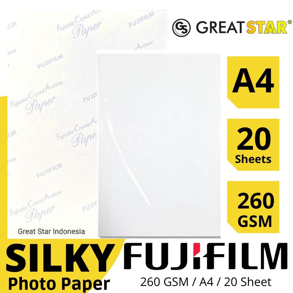 Jual Baru SILKY FUJIFILM 260 GSM A4/20 LEMBAR JAPAN QUALITY ,, | Shopee ...