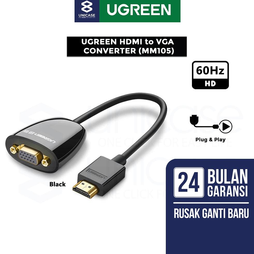 Jual Cable Adapter Hdmi To Vga Converter Proyektor Ugreen Connector ...