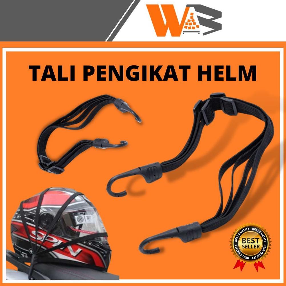Jual Tali Pengikat Helm Motor 2 Hook 60 cm Jaring Helm Motor Model Silang X JRH-JM Kokoh Super ...