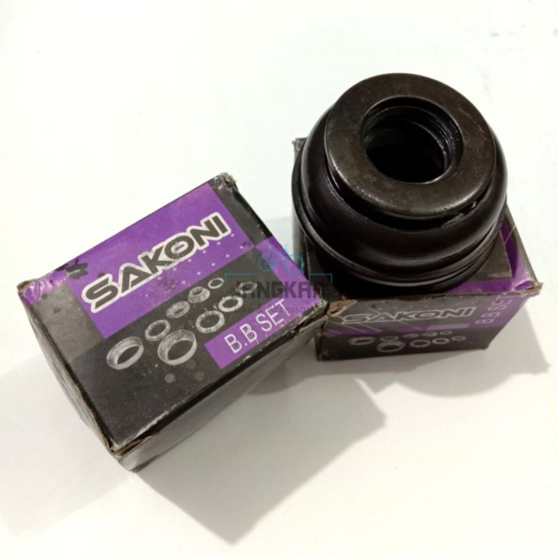 Jual BB AXLE SET SAKONI SEPEDA BMX BOTTOM BRACKET KOTAK BEARING ...