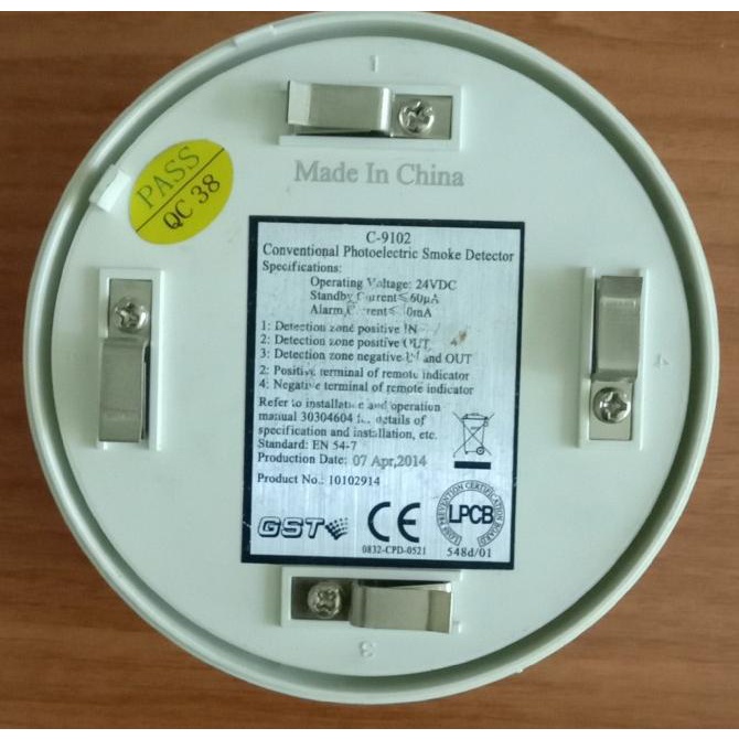 Jual Fire Alarm Gst C9102 - Smoke Detector Photoelectric (Conventional ...