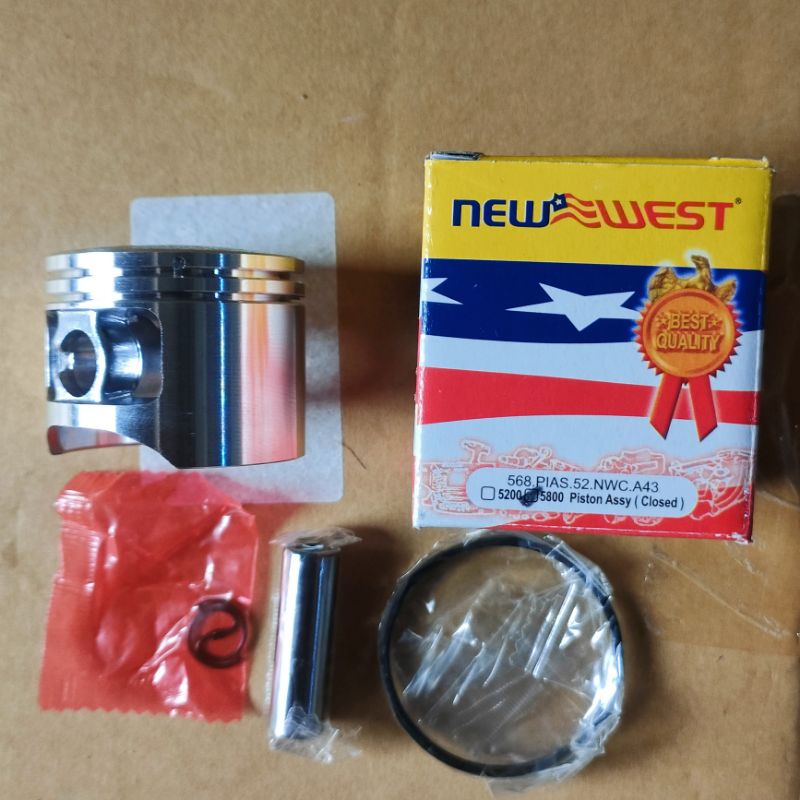 Jual Piston kit piston senso kecil 5800 new west diameter 45,2 mm ...