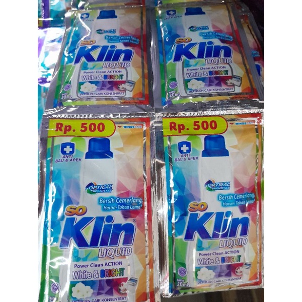 Jual So Klin Liquid - Detergen Cair - Soklin Liquid Cair Sachet ...
