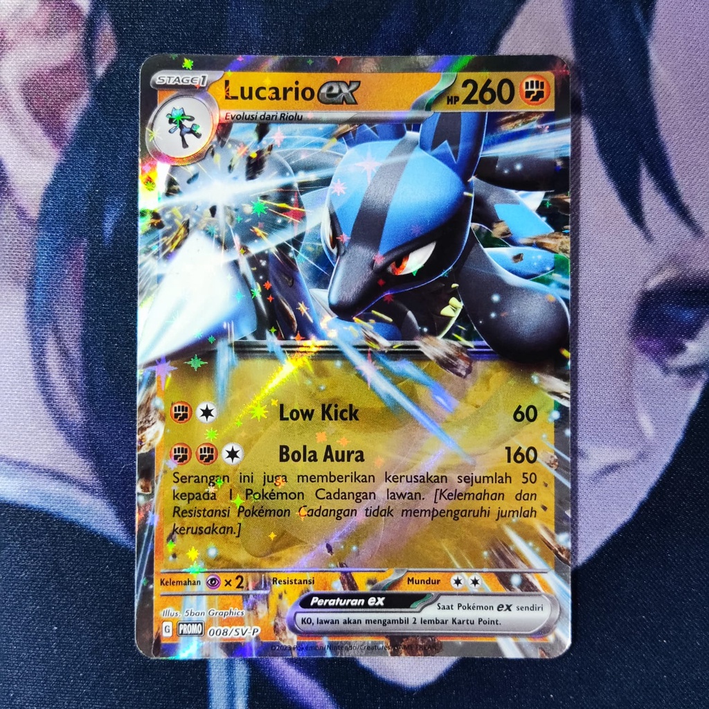 Jual pokemon (ID) lucario ex - PROMO 008/SV-P - FOIL | Shopee Indonesia