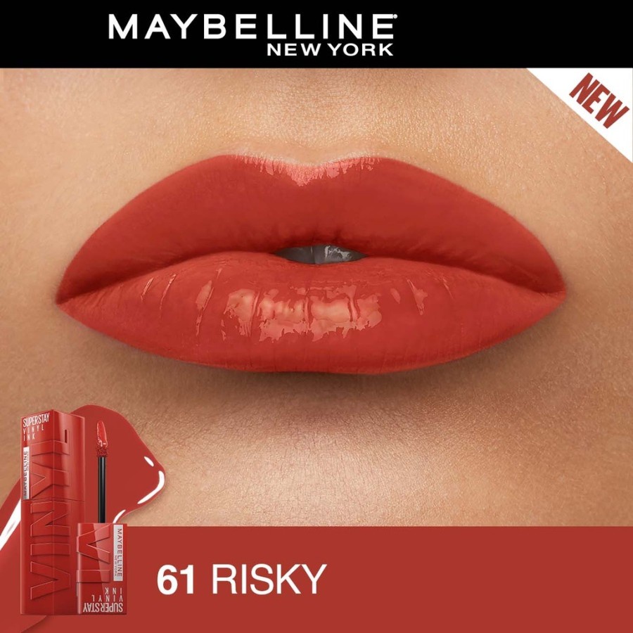 Jual Maybelline SUPERSTAY VINYL INK 61 RISKY | Shopee Indonesia