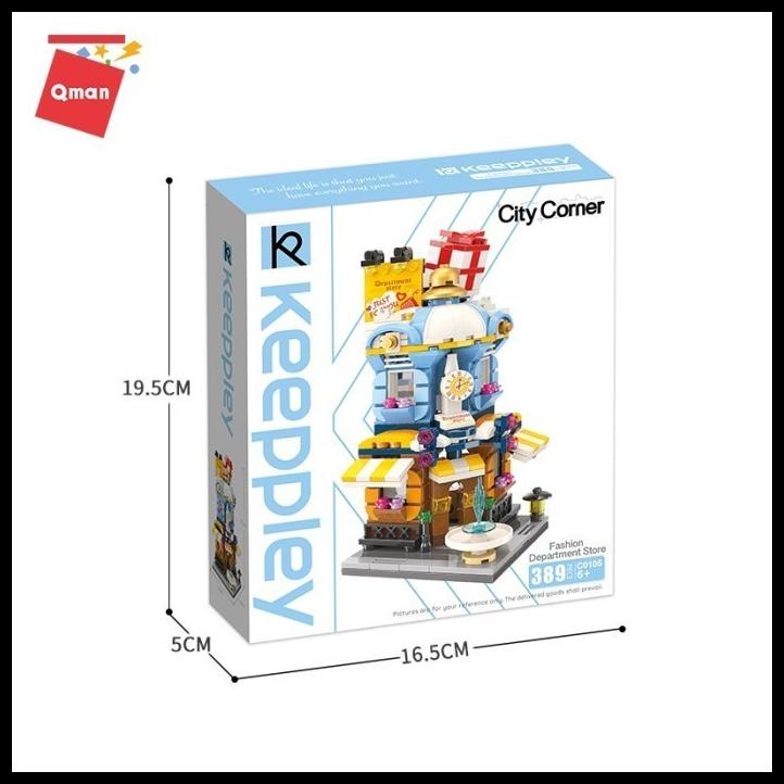 Jual Kkv Keepley Building Blocks Mainan Brick Bangun Toko City Corner ...