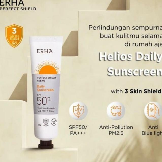 Jual ERHA PERFECT SHIELD HELIOS DAILY SUNSCREEN SPF 50 PA+++ TABIR SURYA | Shopee Indonesia