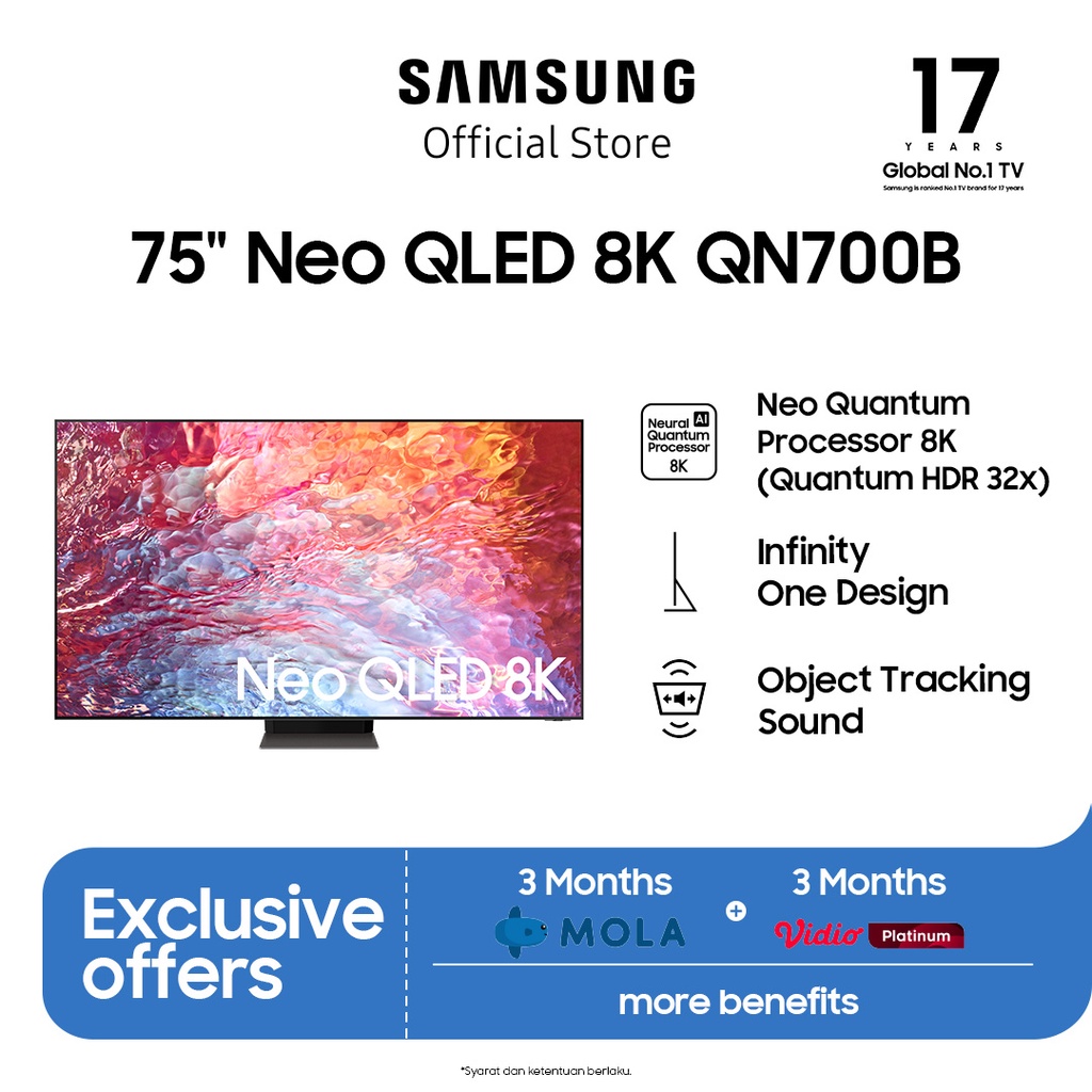 Jual Samsung Smart TV 75 inch Neo QLED 8K QN700B Quantum Matrix ...