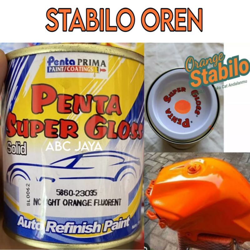Jual Cat Penta Super Gloss NC Light Orange Fluorent 200ml 5860-23035 ...