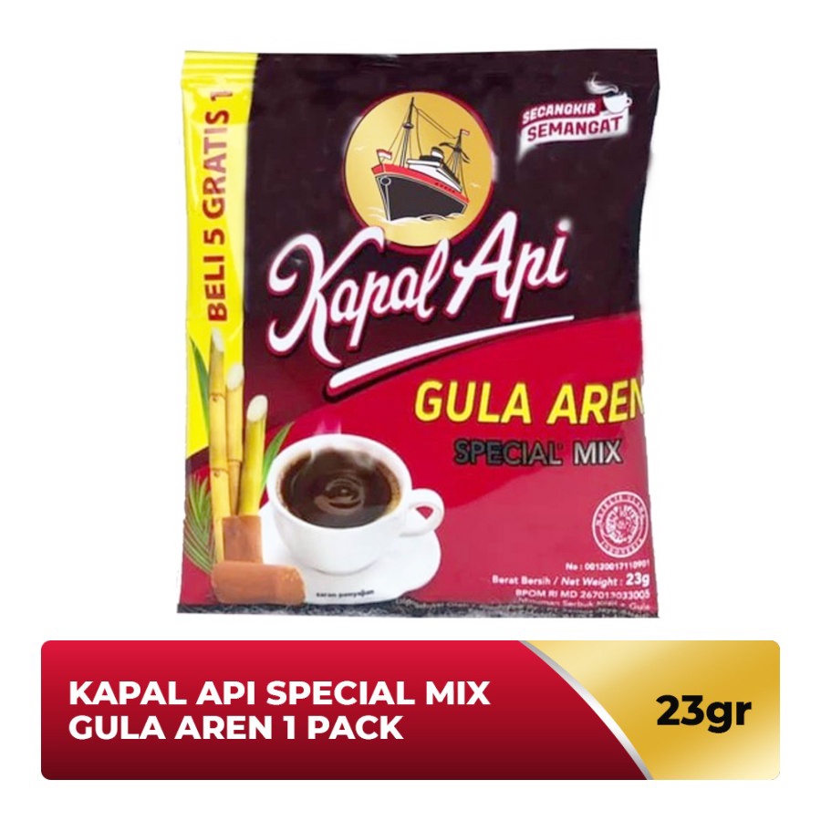 Jual 1 Renceng Kopi Kapal Api Gula Aren 10 Sachet 23 Gr | Shopee Indonesia